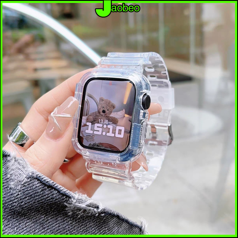 Transparent Rubber Case Band Strap for Apple Watch Iwatch Series 11 10 ...