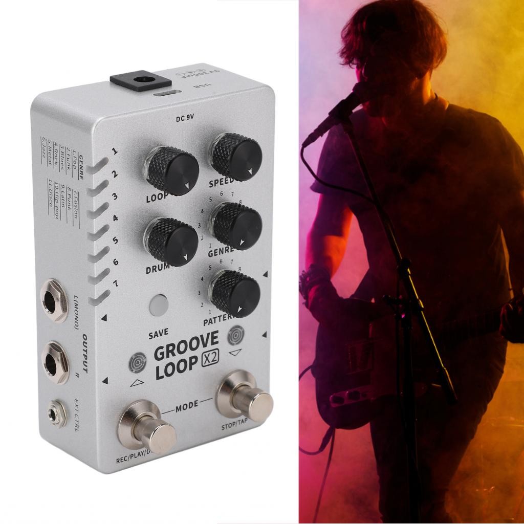 Drum Machine Loops Pedal Low Impedance Phrase Loop Effect for Audio ...