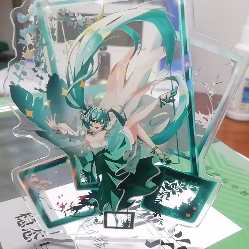 Anime Cartoon Model Acrylic Stand Hatsune Miku Figure Standee ...