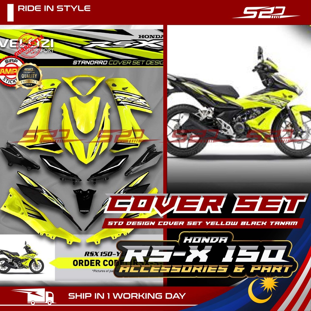Cover Set VELOZI HONDA RS-X 150 RSX WINNER X Standard STD Design 14 PCS ...