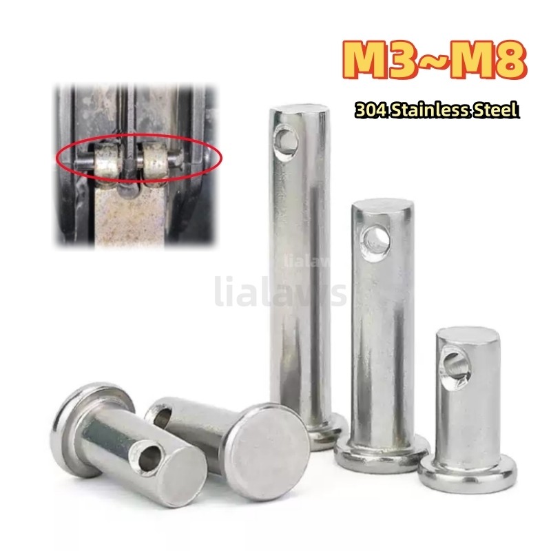 Flat Head Pin Cylindrical With Hole Locating Pin 304 Stainless Steel ...
