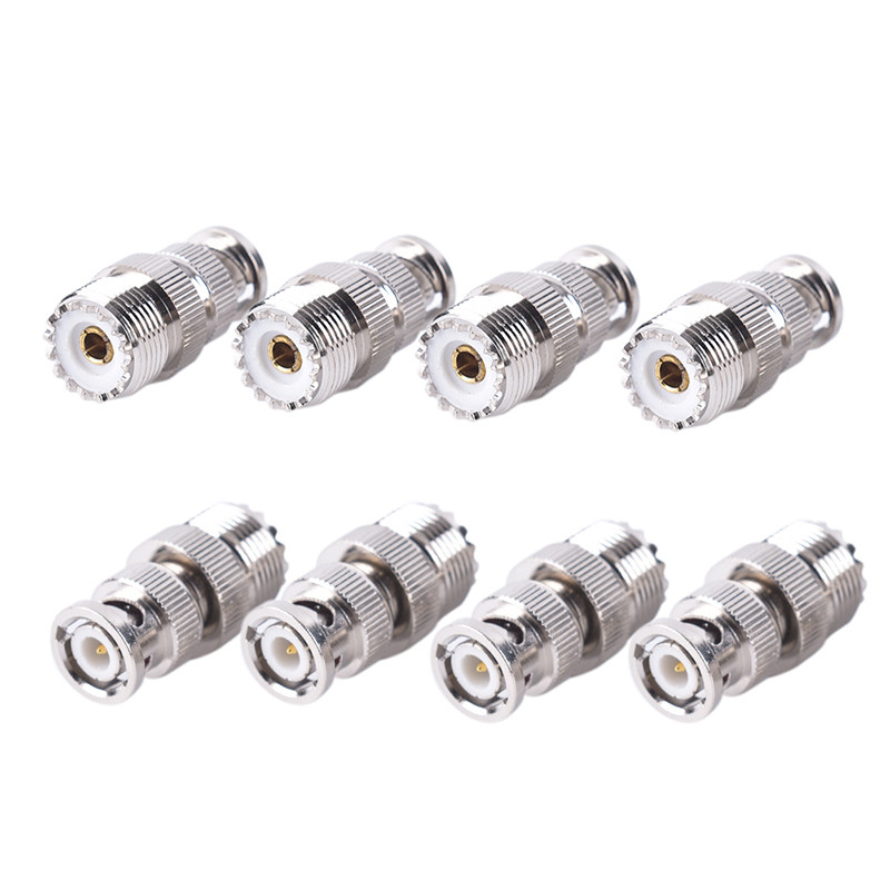 Meuctiffy BNC Male Plug To SO239 UHF PL-259 Jack RF Female Coaxial ...