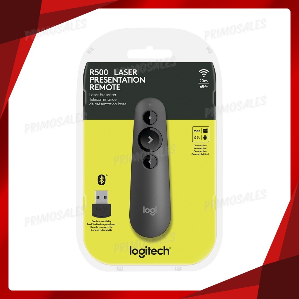 Logitech R500 Laser Presentation Remote (Plug and Play) | Shopee ...