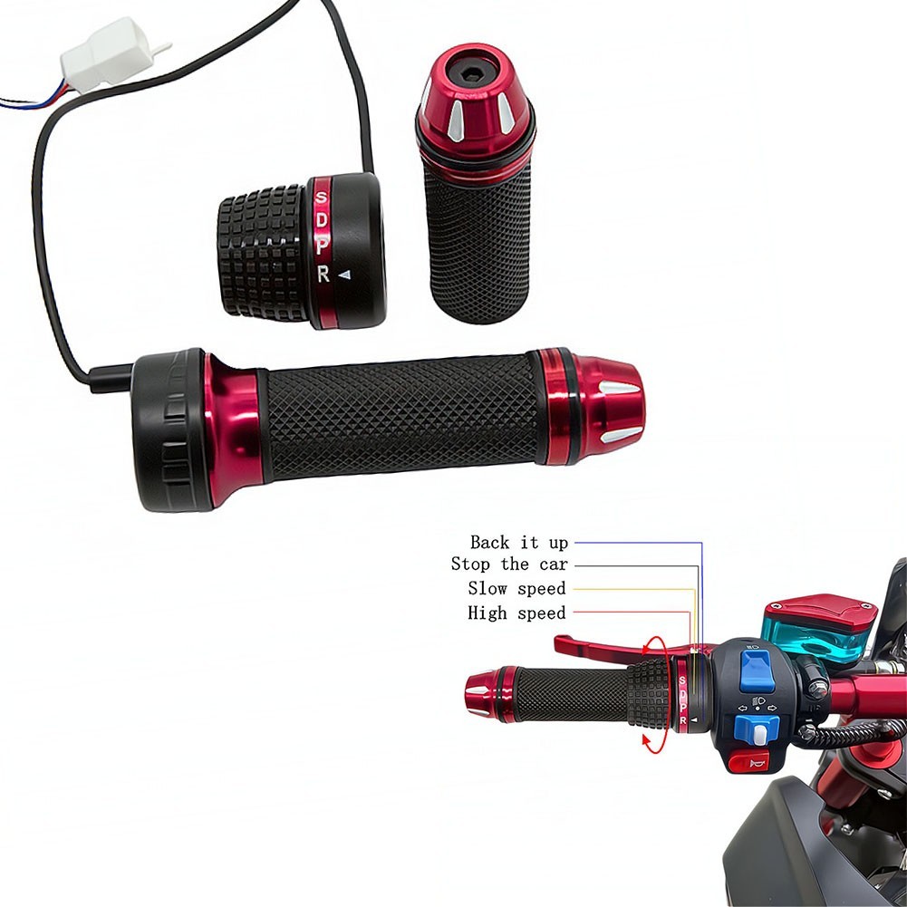 Fashionstyle 1pair E-Bike Electric Vehicle Throttle Grip Electric ...