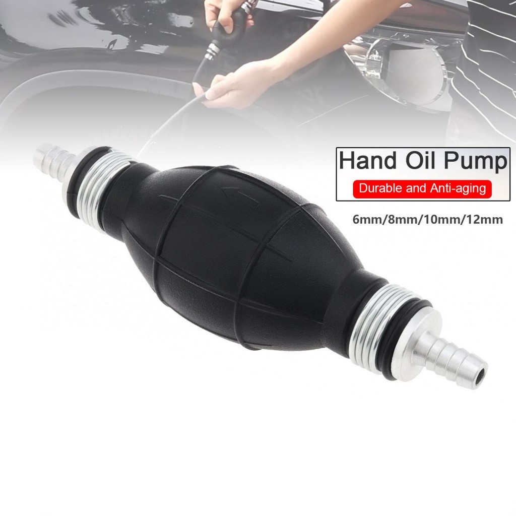 Rubber Fuel Supply Hand Pump 6mm / 8mm / 10mm / 12mm Fuel Primer Pump ...