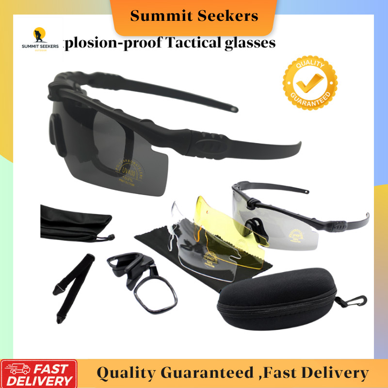 Original Glasses Tactical Sunglasses with Extra Myopia Frame Impact ...
