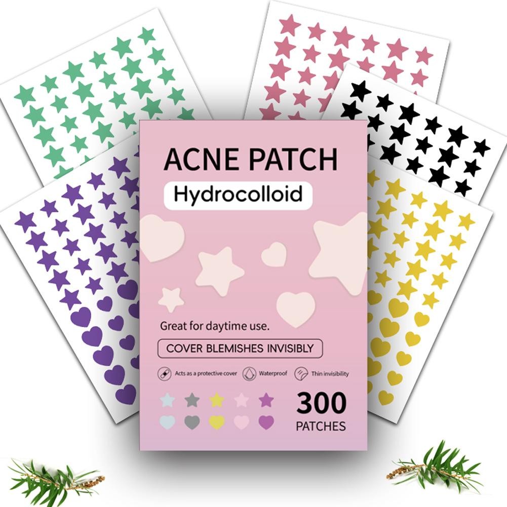 600pcs Cute Star Acne Patch Hydrocolloid Waterproof Invisible Acne ...