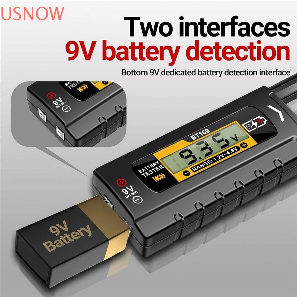 USNOW Battery Detector, Digital Display Safe Button Cell Tester ...