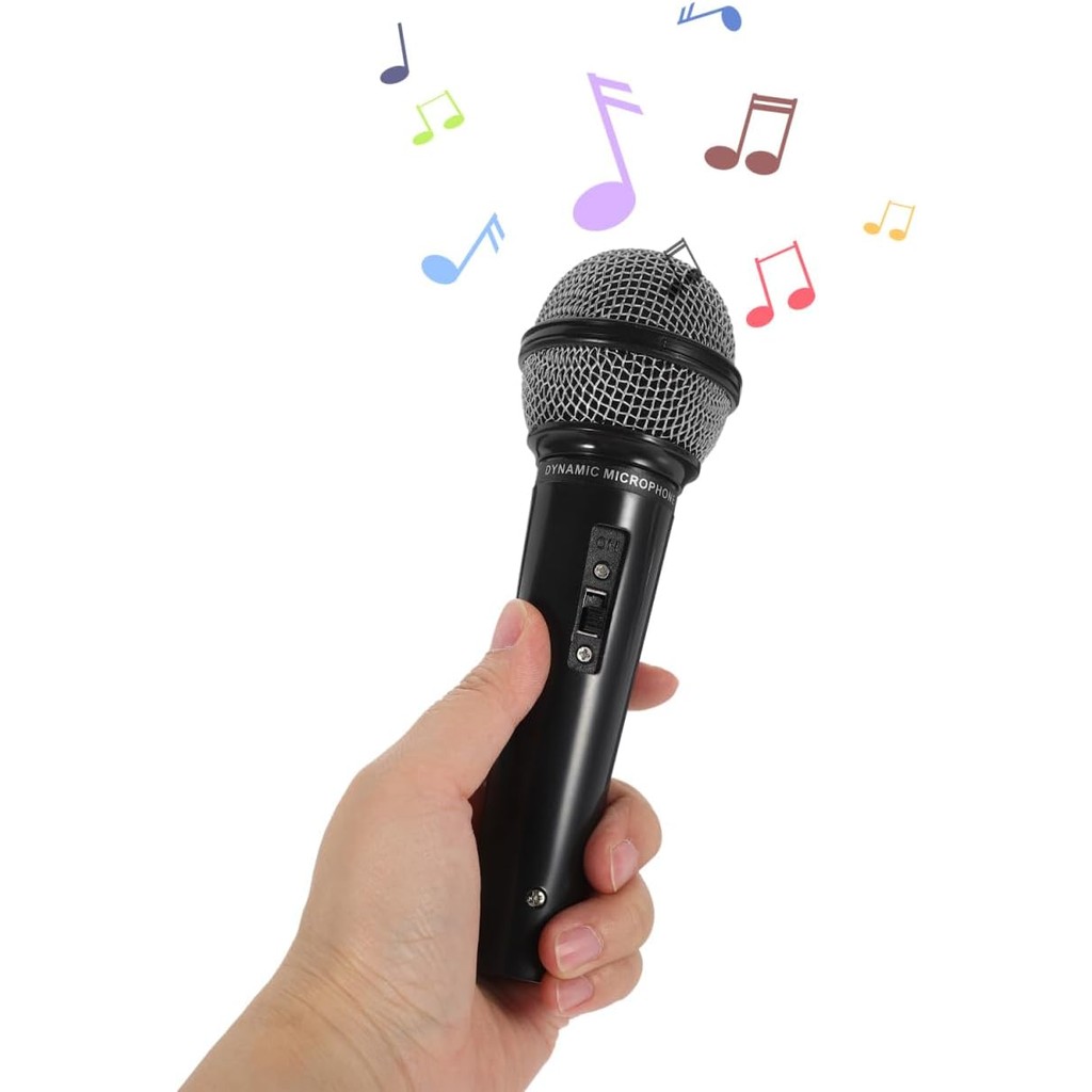 Fake Microphone Prop Plastic Play Microphone Toy Pretend Mic for ...