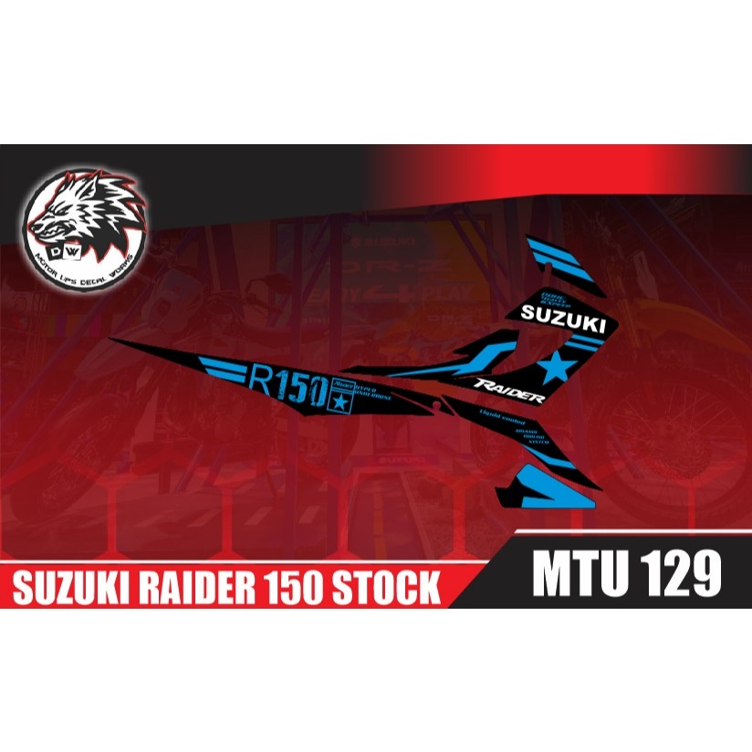 SUZUKI RAIDER R150 DECAL COMBAT EDITION 2019, PREMIUM DECAL EASY ...