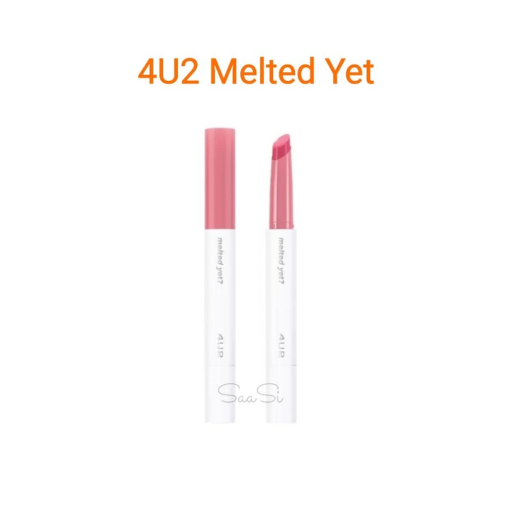 4U2 Melted Yet Melt Lip Balm Medium Plump Leave Stain Lasting Color 2 g ...
