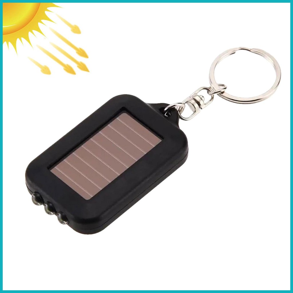 Key Chain Flashlight LED Solar Powered Small Keychain Flashlight ...