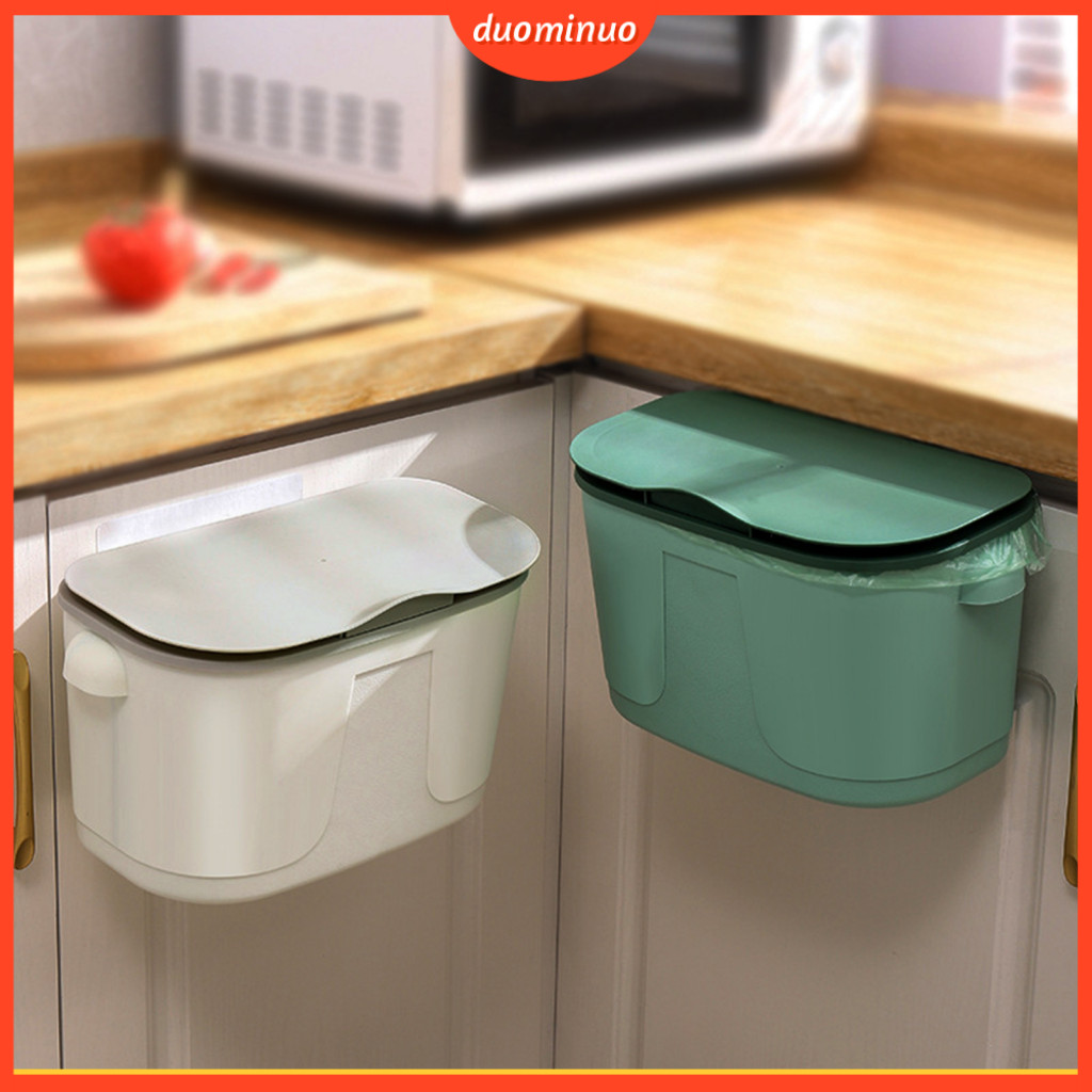 DU| Wall Mounted Counter Trash Kitchen Garbage Compact Hanging Trash ...