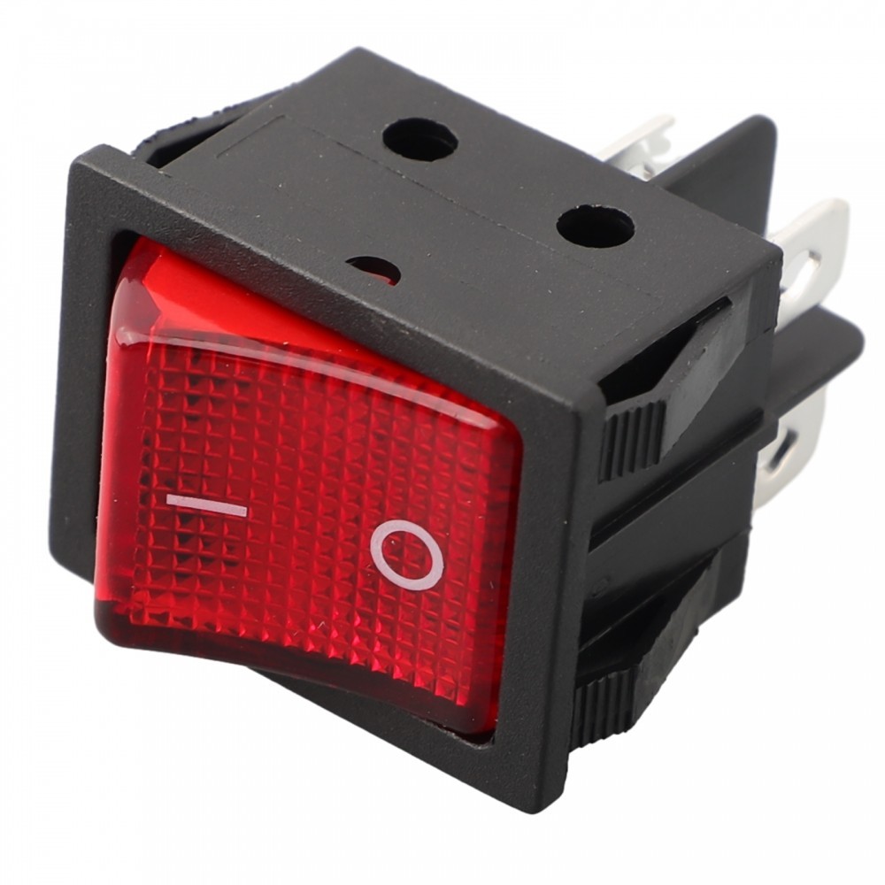Waterproof 30A 250VAC Electric Heater Switch with 4Pin and Red LED ...