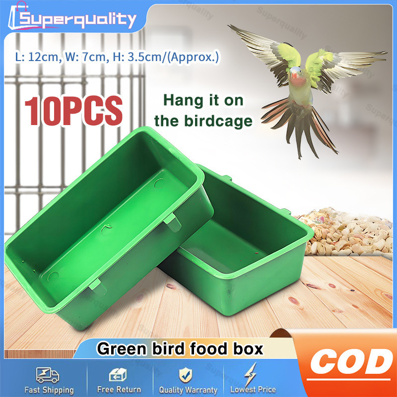 10PCS Cage Feeder Bird Food Box Hanging Feeding Box | Shopee Philippines