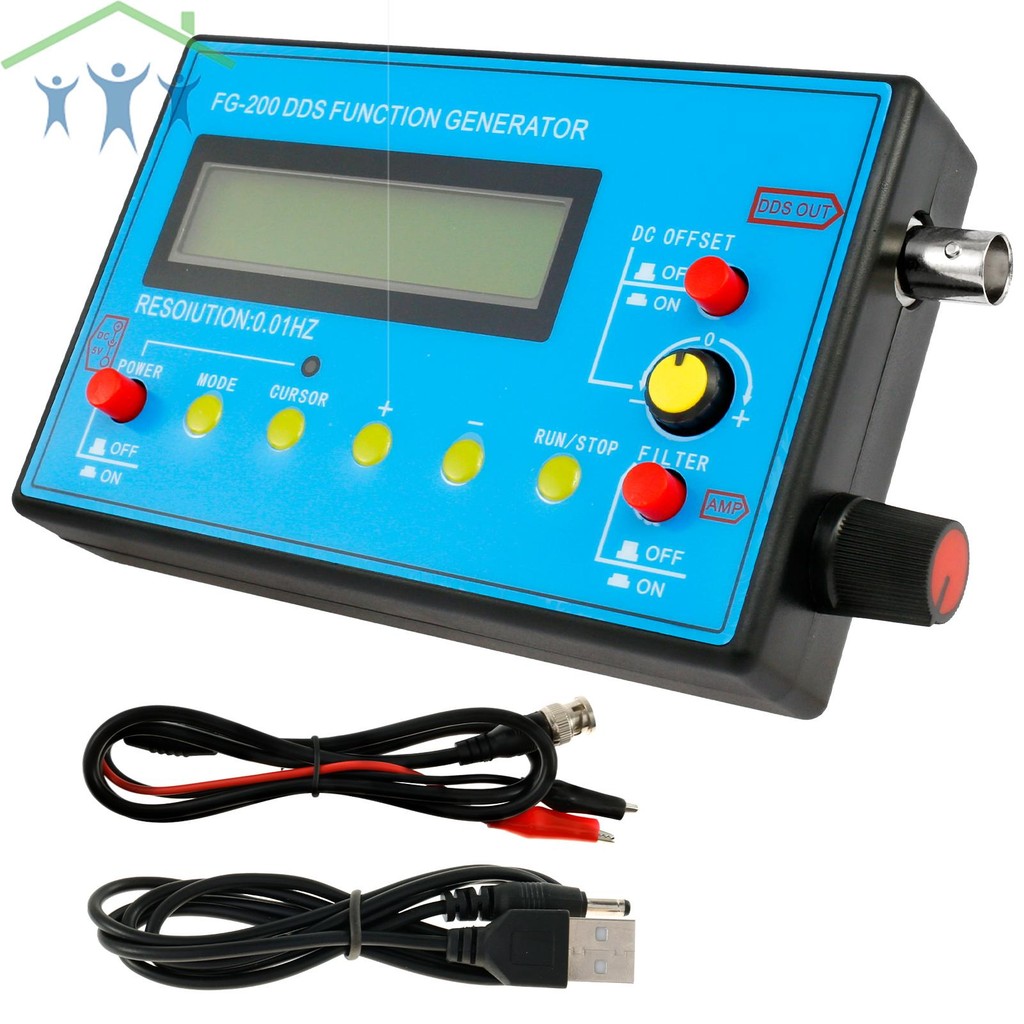 Signal Generator 0.01Hz to 500kHz High Precision Sine Wave Generator Versatile Function Signal ...