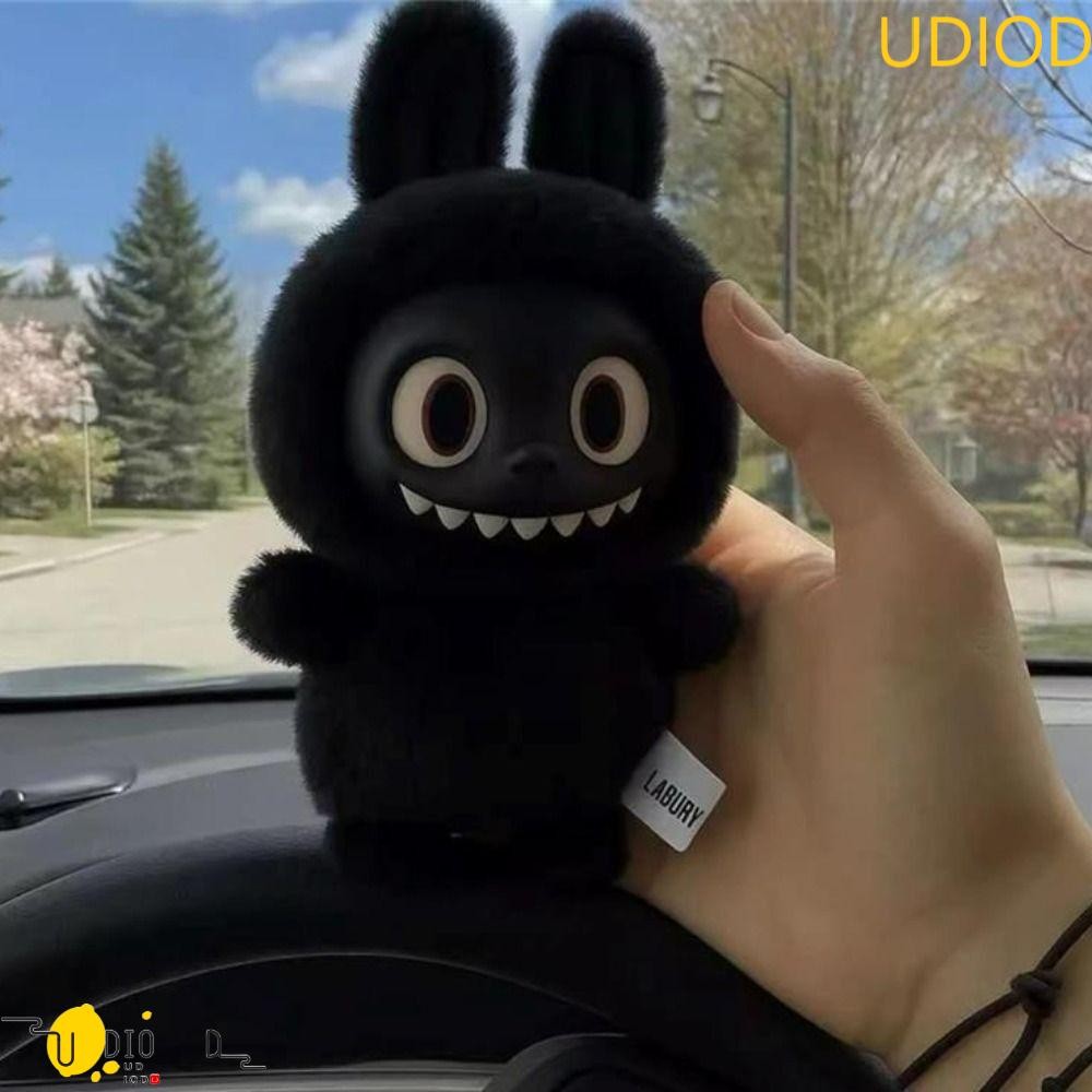 UDIOD Labubu Plush Figure, Black Adorable Labubu Plush Doll, Accessory ...