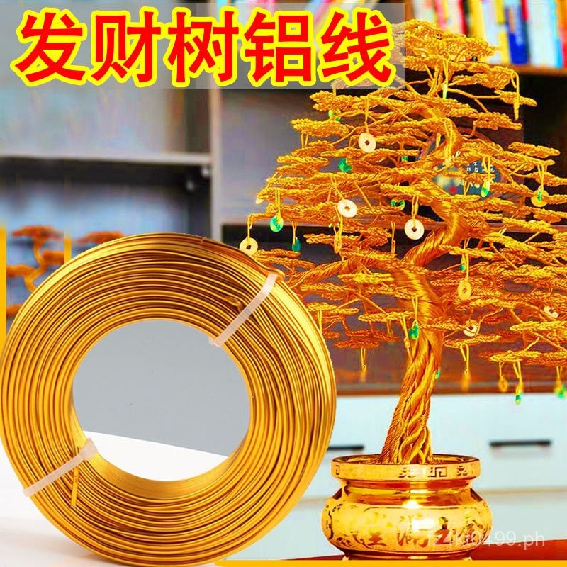 Handmade Aluminum Wire for Kindergarten diy Golden Money Tree Craft ...