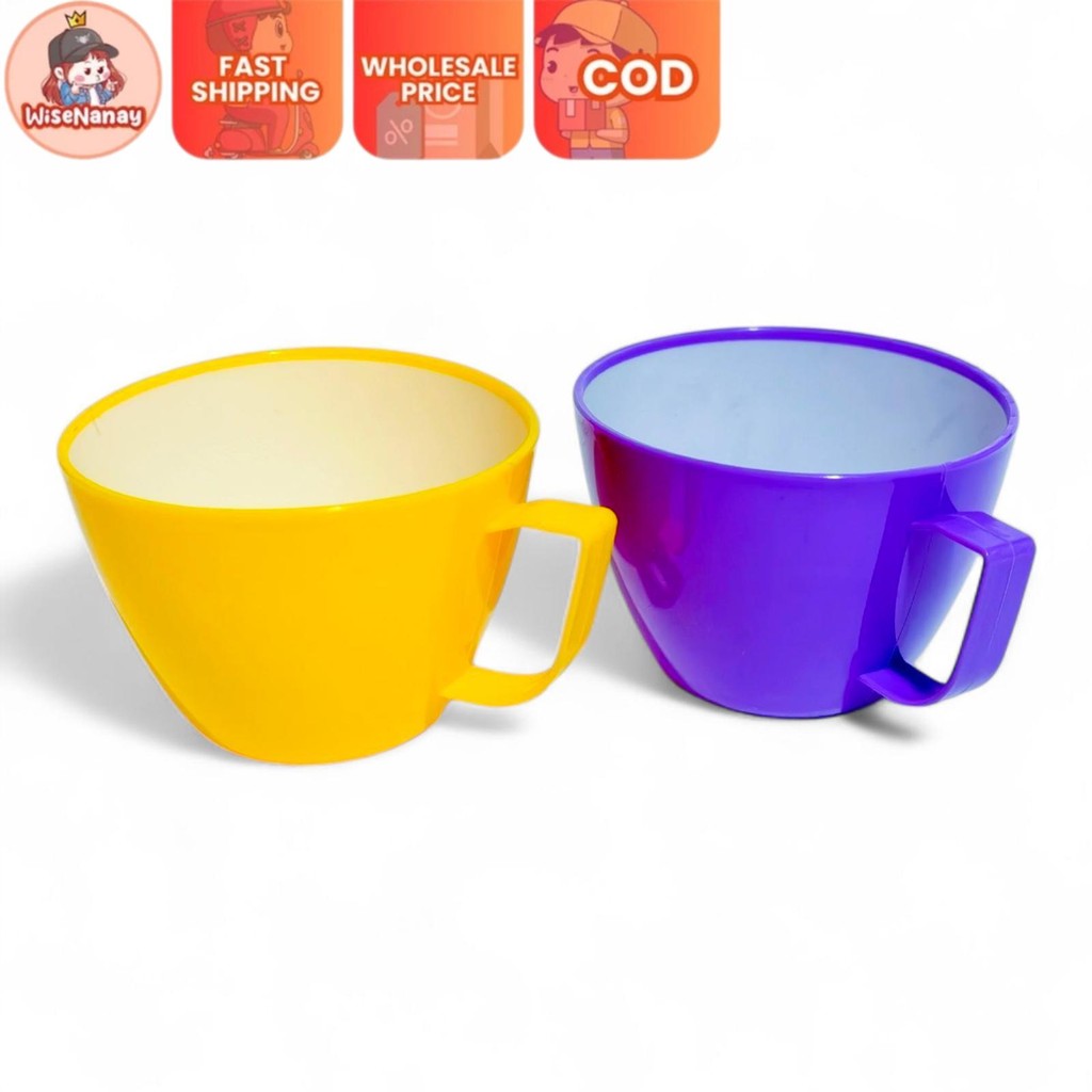 WiseNanay Rice Cup #089 - Plastic Small Cup baso with handle | Shopee ...