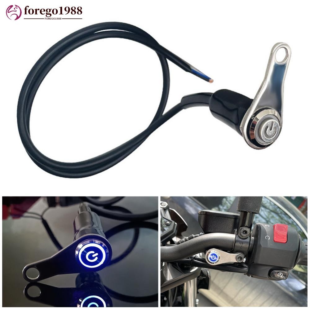 FOREGO1988 12V LED Motorcycle Switch ON-OFF Handlebar Headlight ...