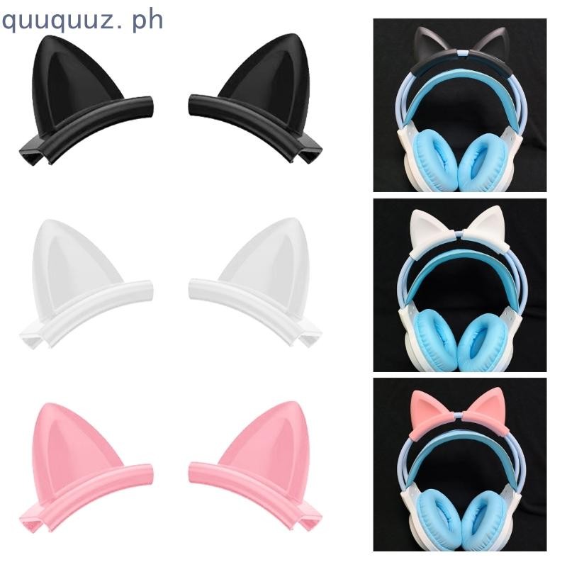 QUU Adorable Silicone Cats Ear For Over Ear Headphones Personalize ...