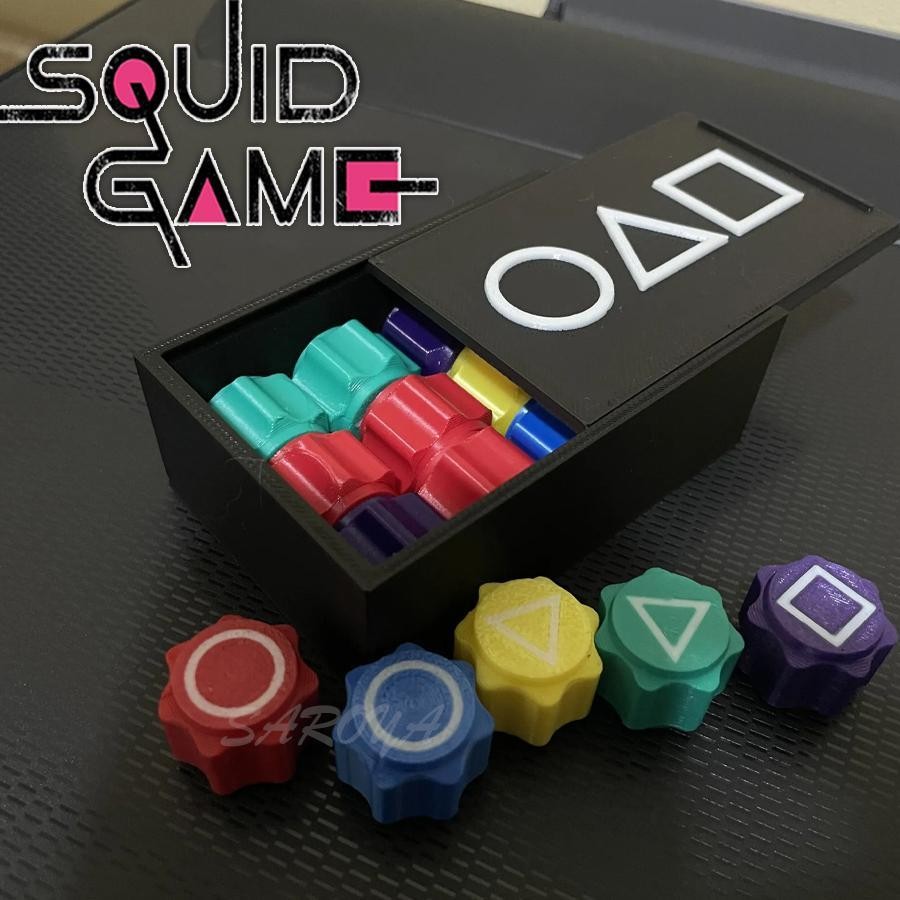 Gonggi Squid Game 5 Colors Gonggi Set 3D Printed Traditional Korean ...