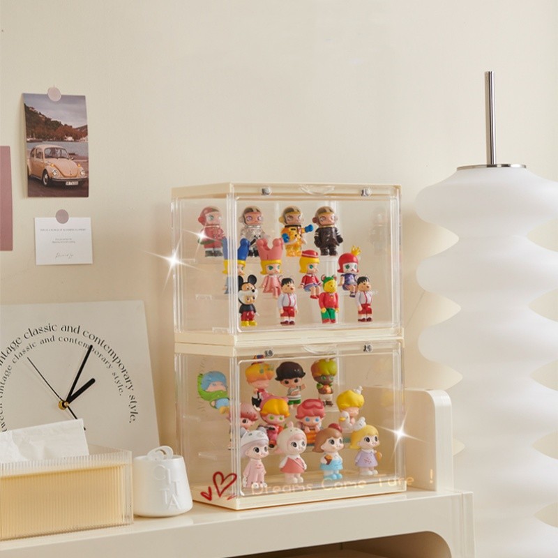 Acrylic Display Case Popmart GK Storage Organizer Transparent Boxes ...
