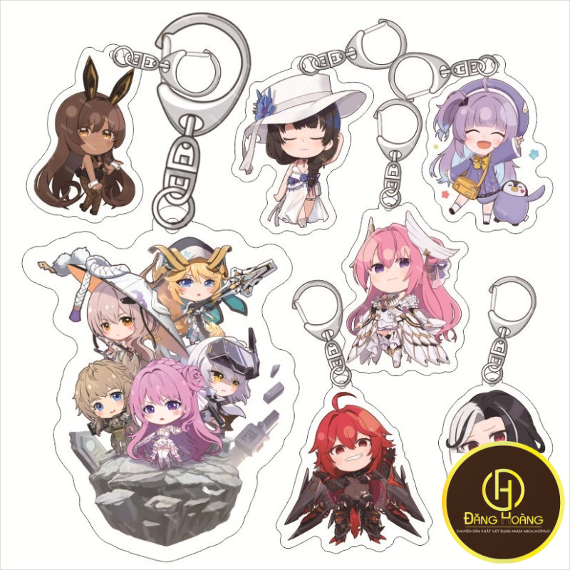 Anime Manga keychain NIKKE The Goddess of Victory Cute Anime Anis Neon ...