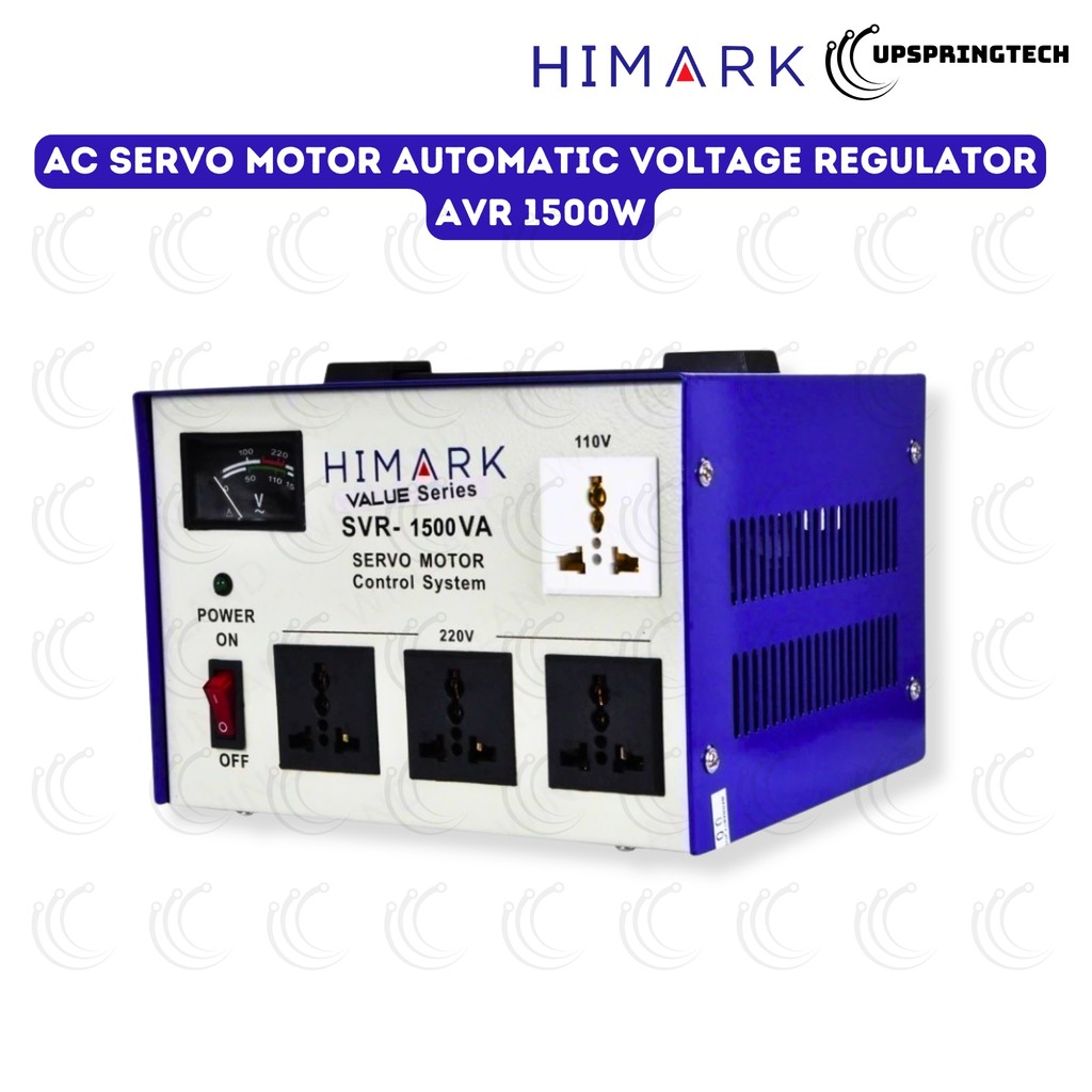 HIMARK AC Servo Motor Automatic Voltage Regulator AVR 1500w | Shopee ...