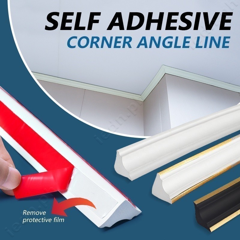 5 Meters Ceiling Corner Border Line Wall Adhesive Strip Angle Line ...