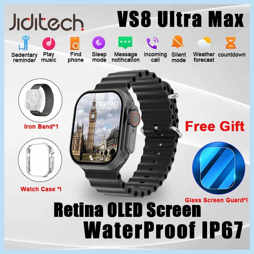 Jiditech{J^Smart]so`Watch+R@H@VS8+N@Ultra+K@Max+J@Thermometer,V[GPS ...