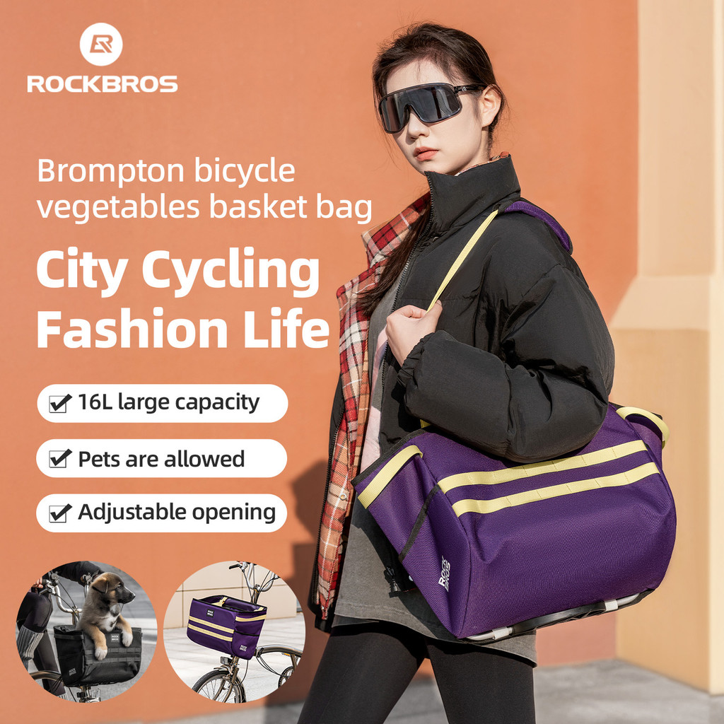 ROCKBROS Front Tube Folding Bike Bag Large Capacity 16L Water Repellent ...