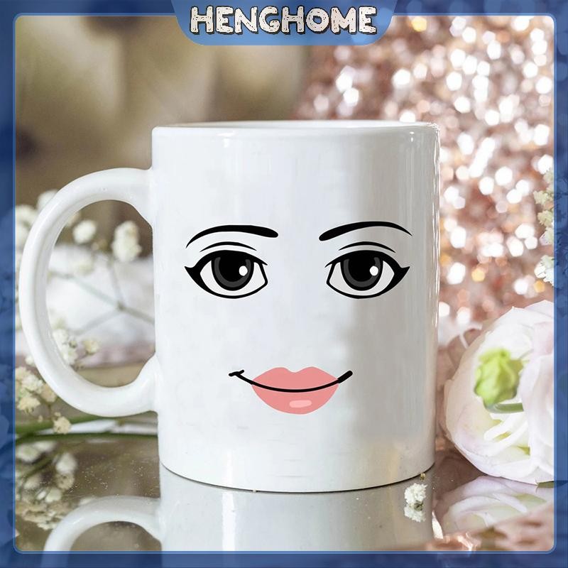 HENGHOME Game Inspired Man Face Mug Funny Men Or Woman Faces Coffee Mug ...