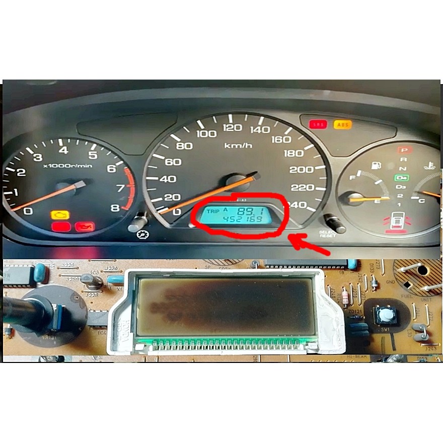 Speedometer Repair Kit Honda Accord 1998 Cobra Edition Digital Screen ...