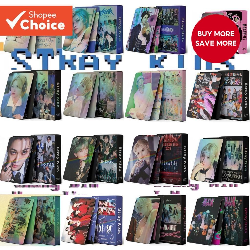 Stray Kids Laser Photocards MAXIDENT THE SOUND Maniac Album KPOP LOMO Card Postcard-55Pcs/Box ...