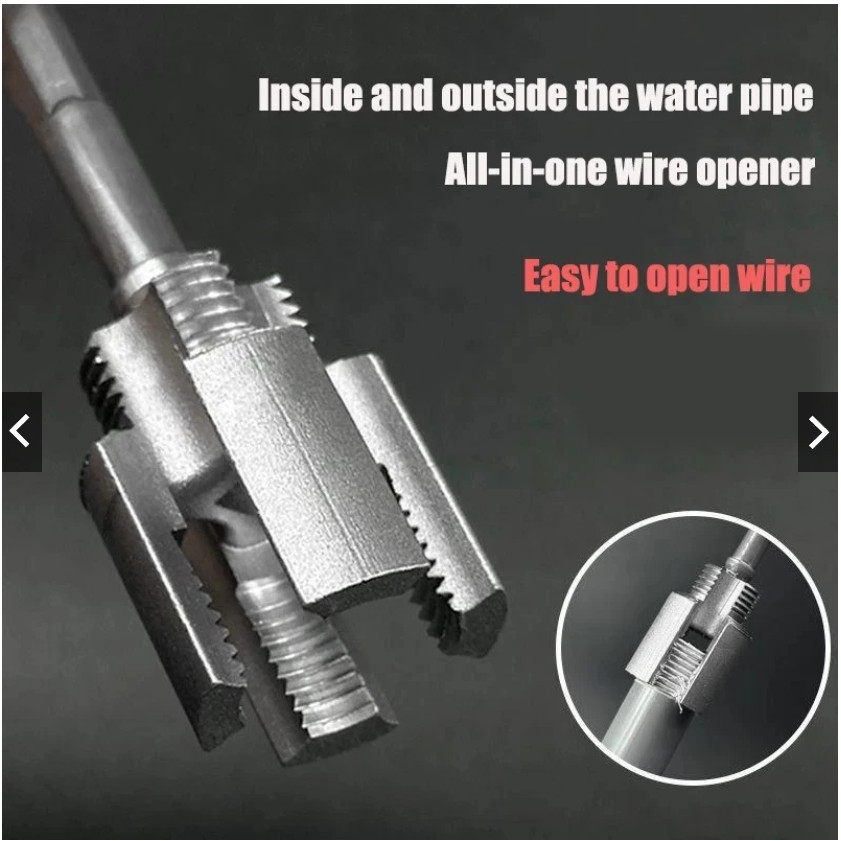 Integrated Internal & External Pipe Threading Tool for 1/2, 3/4 inch ...