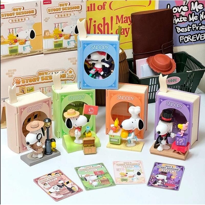 Miniso Snoopy My Story Session Blind Boxes Toy Collection | Shopee Philippines