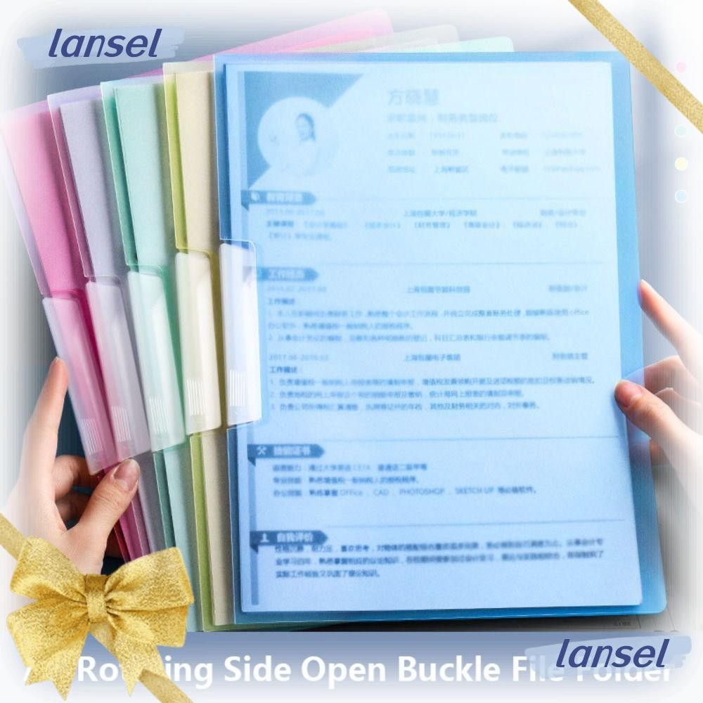 LANSEL File Folder, Rotating Side Open Buckle Loose Leaf A4 Clipboard ...