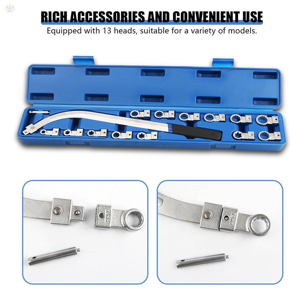 Serpentine Belt Wrench Tool E10/12/14/16/18 Drive Adapters Engine Belt ...