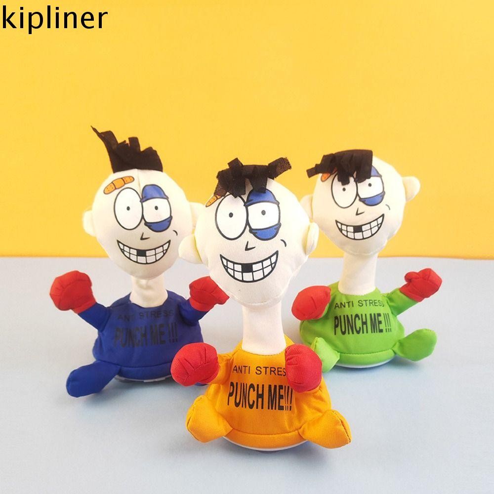 KIPLINER Electric Plush Toy, PP Cotton Fluffy Desktop Punching Me Doll ...