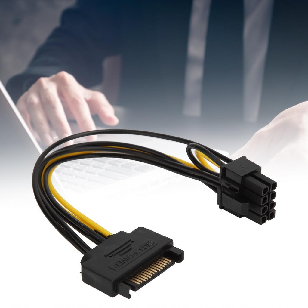 Maib 8Pin Adapter Enough Long Wire Hard Drive Power Supply Line Used As ...