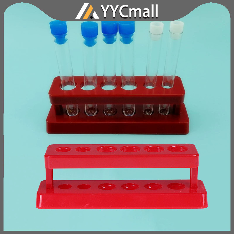 6Hole Test Tube Rack Plastic Rack Red Stand Burette Bracket Rack ...