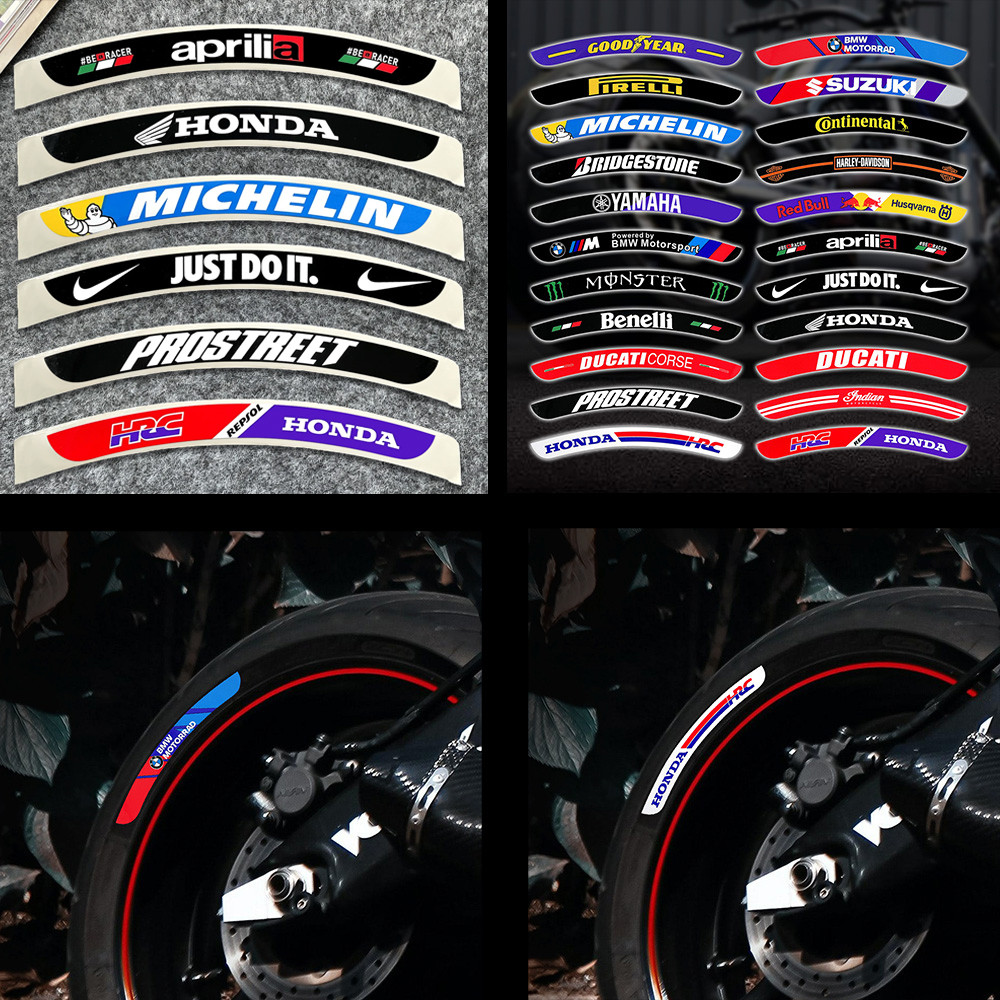 Monster Honda Click Beneli Motorcycle Car Stickers Cold Transfer Tire ...