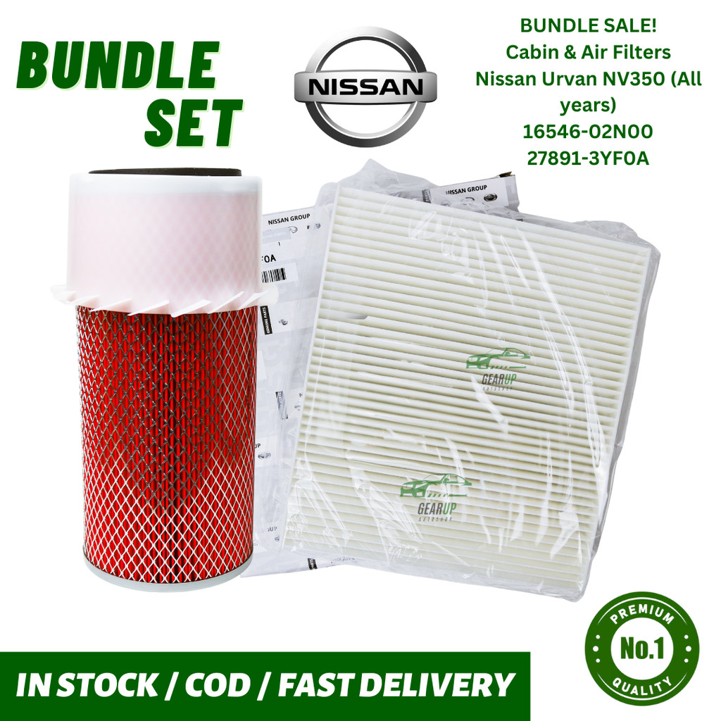 Cabin & Air Filters For Nissan Urvan NV350 (All years) (16546-02N00 ...