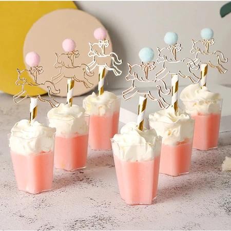 25pcs 70ml Plastic Shot Glass Mousse Cup Transparent Dessert Cup Cake ...