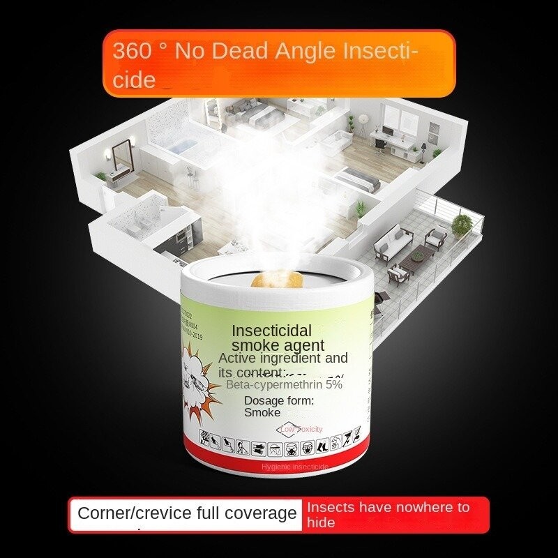 Insecticidal smoke bomb agent safety without stimulation Anti-cockroach ...