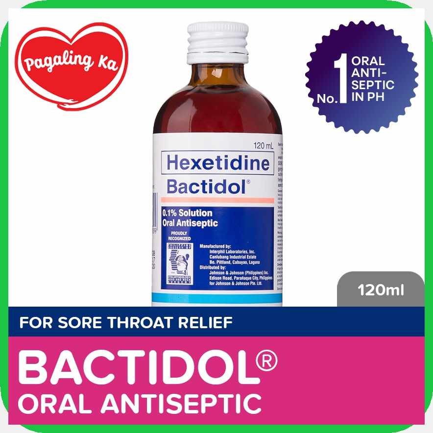 Bactidol]hE'Oral[OF/Antiseptic>h)Gargle}b)120ml:}Z)itchy}U)throat,}V)}o ...