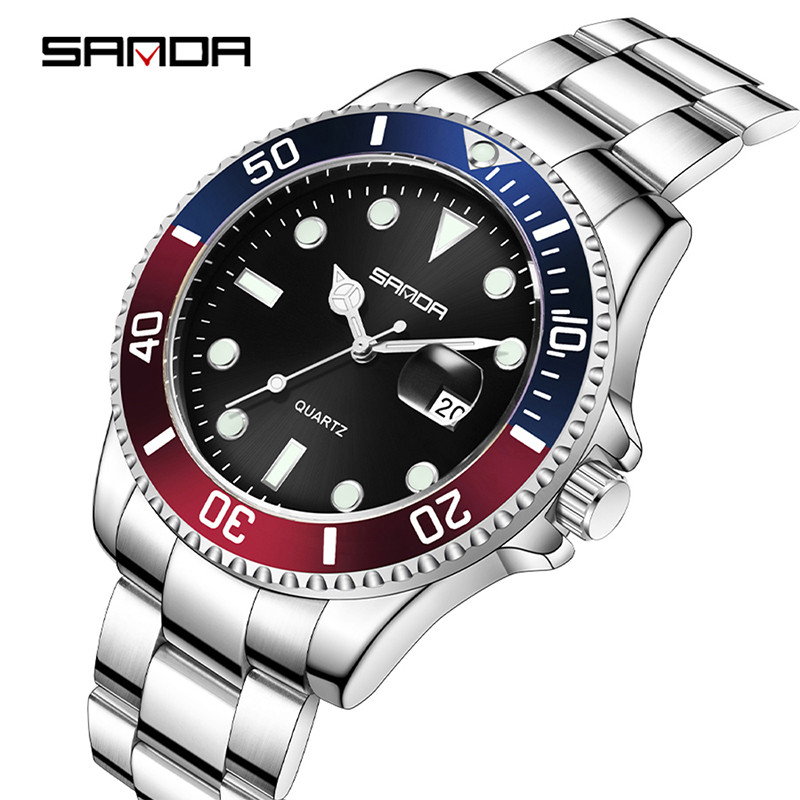 SANDA Successful Men's Outburst Charm Quartz Watch Business Boss ...