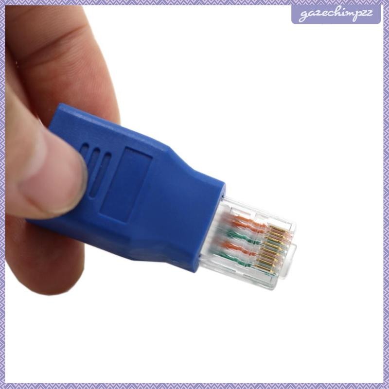 [ Connected Crossover Cable Adapter Male to Female Connector Converter ...