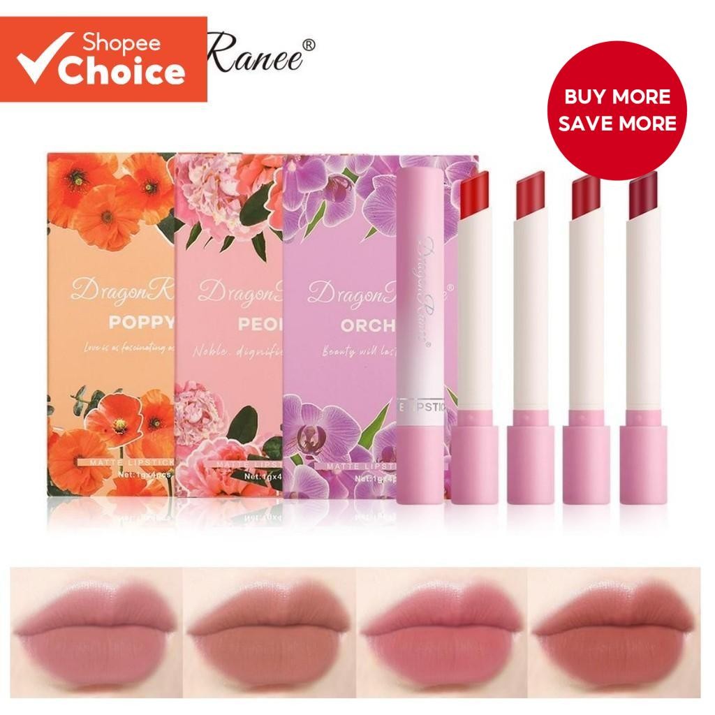 Lipstick Set Box Lip Gloss Moisturizing Non-Smudge Non-Fading Lipstick ...
